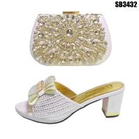 China 2022 Supoo Italian shoes bag set high heel shoes matching bag for wedding/party for sale