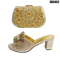 China 2022 Supoo Italian shoes bag set high heel shoes matching bag for wedding/party for sale