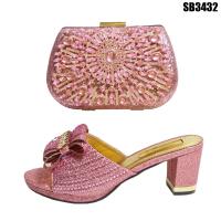 China 2022 Supoo Italian shoes bag set high heel shoes matching bag for wedding/party for sale