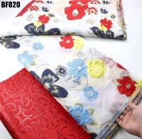 China 2023 Fashion African Brocade Fabric Jacquard Damask Design Brocade Jacquard Fabric High Quality Party Wedding Dress French dress for sale