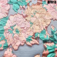 China supoo good quality  african lace fabric heavy brocade fabric Hot selling  lady dress brocade jacquard fabric for party dress for sale