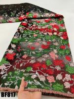 China Brocade Jacquard Fabric Lace Wedding Dress Embroidered Fabric Ghana Dress Fabric Fashion Austria party lady dress for sale