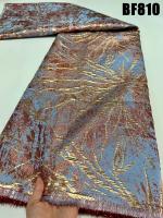 China Customizable Color Garment Exquisite Brocade Jacquard Fabric for Party Wedding Dress for sale