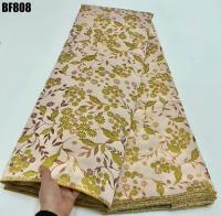 China Wholesale price  African Brocade Fabric Jacquard Damask Design Brocade Jacquard Fabric Party Wedding Dress for sale