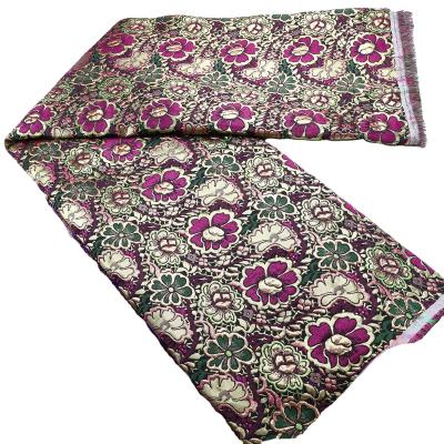 China African Brocade Fabric Jacquard Damask Design Brocade Jacquard Fabric High Quality For Party Wedding Dress for sale