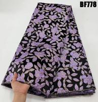 China Party Wedding Dress Fabric with Customizable Color 90 Yards Brocade Jacquard Design for sale