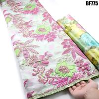 China 2023 Fashion African Brocade Fabric Jacquard Damask Design for Party Wedding Dress for sale