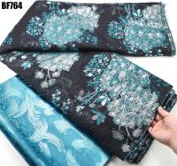 China Good quality African Brocade Fabric Jacquard Damask Design Brocade Jacquard Fabric High Quality For Party Wedding Dress for sale