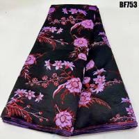 China mint green 100% cotton lady dress brocade jacquard fabric for party and wedding for sale