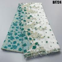 China Popular African Brocade Fabric Jacquard Damask Design Brocade Jacquard Fabric High Quality For Party Wedding Dress for sale