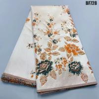 China African Brocade Jacquard Fabric in Fashionable Damask Design for Party and Wedding Dress for sale
