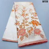 China African Brocade Jacquard Fabric in Fashionable Damask Design for Party and Wedding Dress for sale