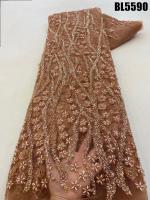 China Wholesale price embroidery fabric chantilly fabric african french lace fabric women dress wedding bridal lace Ghana party dress for sale