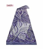 China luxury Europe Wedding Party Dress Bridal Dress Fabric High Quality Beaded Austria Embroidery  French Tulle Lace with Sequins for sale