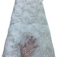 China 2023 new and high quality  Australian beaded lace wedding dress with shiny beaded Europe and America lace for wedding for party for sale