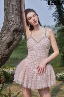 China Latest fashionable aso ebi beaded lace wedding dress with shiny beaded Europe and America lace with colorful beaded for sale