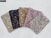 China Elegant beaded lace bridal embroidery lace fabric african french sequins fabric wedding dress fashion Ghana dress lady fabric for sale