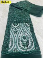 China women wedding dresses  flowers beaded lace african french fabric tulle embroidery lace fabric for women wedding dress for party for sale
