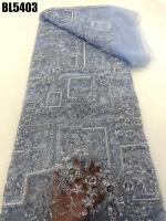 China women party dress heavy Handmade embroidery beaded bridal lace fabric white beaded lace fabric for wedding evening dress for sale