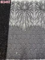China Top quality Wedding Party Dress Bridal Dress Fabric Beaded lace with sequins Austria Embroidery  African French Lace Ghana dress for sale
