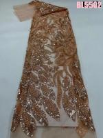 China Dubai top quality heavy Handmade embroidery beaded lace French bridal lace fabric bridal wedding dress french net lace Senegal for sale