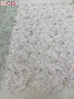 China 2023 Exquisite handmade  beaded lace embroidery lace fabric wedding dress Senegal fabric women clothing french tulle lace for sale