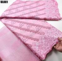 China african lace fabric nigerian dress for lady dress embroidery cotton fabric Allover Czech Stones  voile lace senegal cotton lace for sale