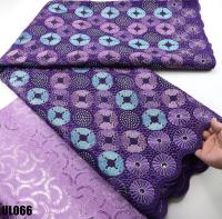 China Supoo 100% cotton fabric embroidery  fabric Allover Czech Stones  voile lace for african fashion clothing fabric for sale