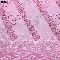 China American 100% cotton fabric embroidered fabric soft garment high quality swiss voile lace for african party for sale