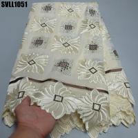 China High quality wedding dress swiss voile 100% cotton lafaya lace african French Lace Fabric women clothing kanuri dressing for sale