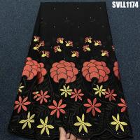 China Latest soft and comfortable cotton fabric high quality very durable designs swiss voile lace for African style for sale