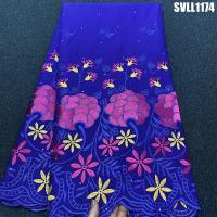 China Latest soft and comfortable cotton fabric high quality very durable designs swiss voile lace for African style for sale