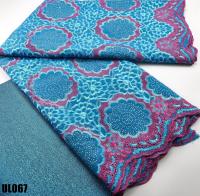 China women clothings fashion fabric 100% cotton fabric embroidery cotton fabric Allover Czech Stones  voile lace senegal cotton lace for sale
