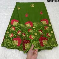 China wholesale 100% cotton fabric embroidery cotton fabric  voile lace senegal cotton lace for wedding dress for sale