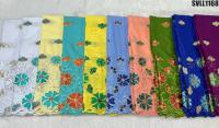 China wholesale 100% cotton fabric  organic cotton fabric  fabric voile lace senegal cotton lace for wedding dress for sale