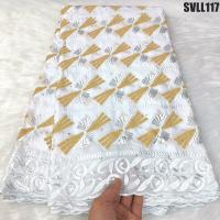 China The newest handcut swiss voile lace high quality 100% cotton embroidered lace cotton fabric for women dressing for sale