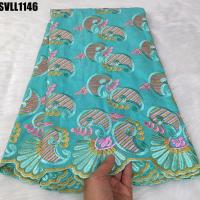 China 100% cotton embroidered lace fabric women cheap fabric very comfortable and soft cotton fabric for women cloth for sale