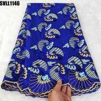 China 100% cotton embroidered lace fabric women cheap fabric very comfortable and soft cotton fabric for women cloth for sale