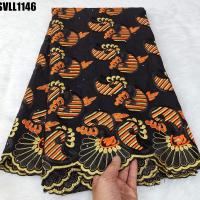 China 100% cotton embroidered lace fabric women cheap fabric very comfortable and soft cotton fabric for women cloth for sale