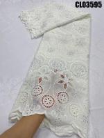 China High quality white chiffon cutout design guipure lace fabric with stone rhinestones soft watersoluble milk silk cord lace fabric for sale