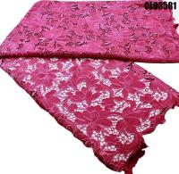 China High quality comfortable guipure lace wedding african lace fabric soft water soluble lace women dress  Nigerian embroidery fab for sale