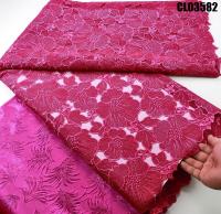China High quality comfortable guipure lace wedding african lace fabric soft water soluble lace women dress  Nigerian embroidery fab for sale