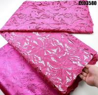 China High quality comfortable guipure lace wedding african lace fabric soft water soluble lace women dress  Nigerian embroidery fab for sale