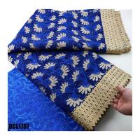 China Double color guipure lace wedding african lace fabric soft water soluble lace women dress  Nigerian embroidery fabric for sale