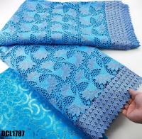 China Double color guipure lace wedding african lace fabric soft water soluble lace women dress  Nigerian embroidery fabric for sale
