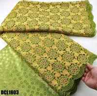 China 2023 New popular Cord Fabric water soluble lace Nigerian women embroidery fabric comfortable guipure lace Senegal dress for sale