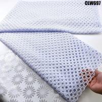 China High quality Factory price Full Lacework Clothing Wedding Dress Lace Accessories 100% Polyester Material Eyelash Lace for sale