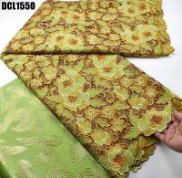 China fashion fabric african attire soft and nice silk african design for lady bridal lace wedding dress embroidery indonesia  fabric for sale
