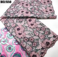 China fashion fabric african attire soft and nice silk african design for lady bridal lace wedding dress embroidery indonesia  fabric for sale