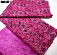 China fashion fabric african attire soft and nice silk african design for lady bridal lace wedding dress embroidery indonesia  fabric for sale